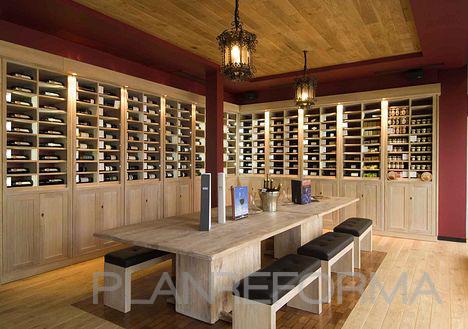 Bodega Estilo moderno Color rojo, marron, beige, marron