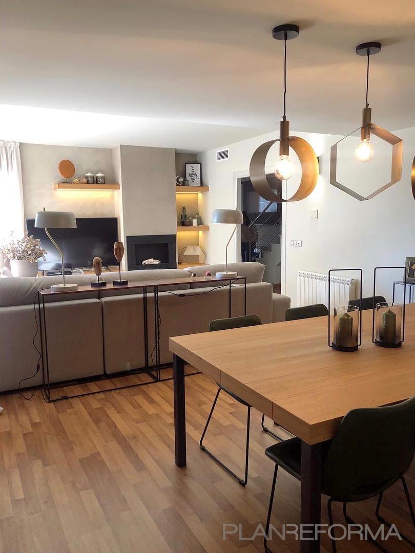 Comedor Estilo moderno Color beige, beige, marron