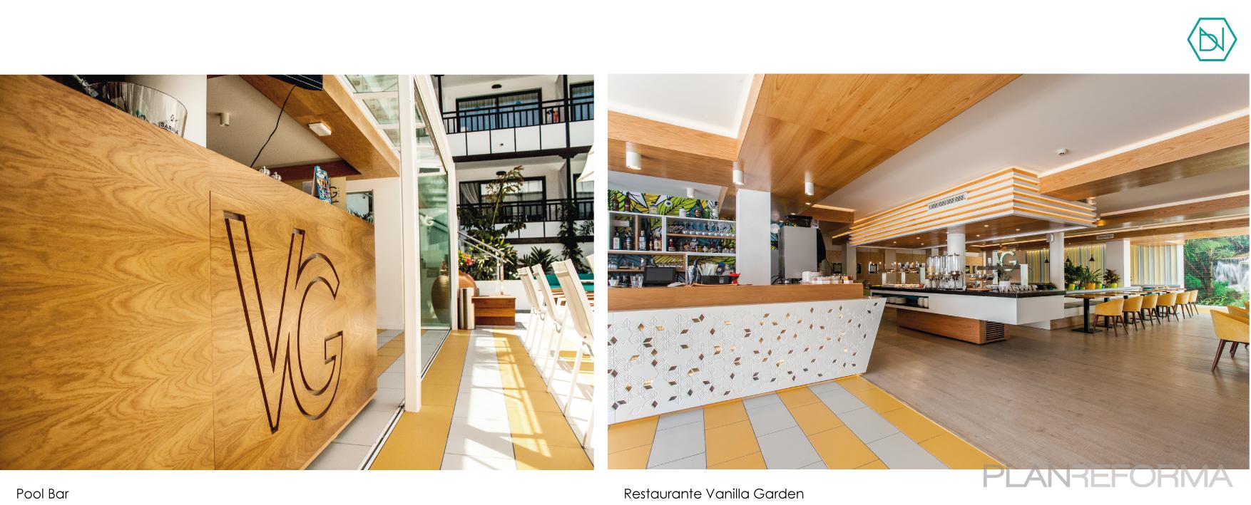 Restaurante, Cafeteria, Bar style contemporaneo color amarillo, marron ...