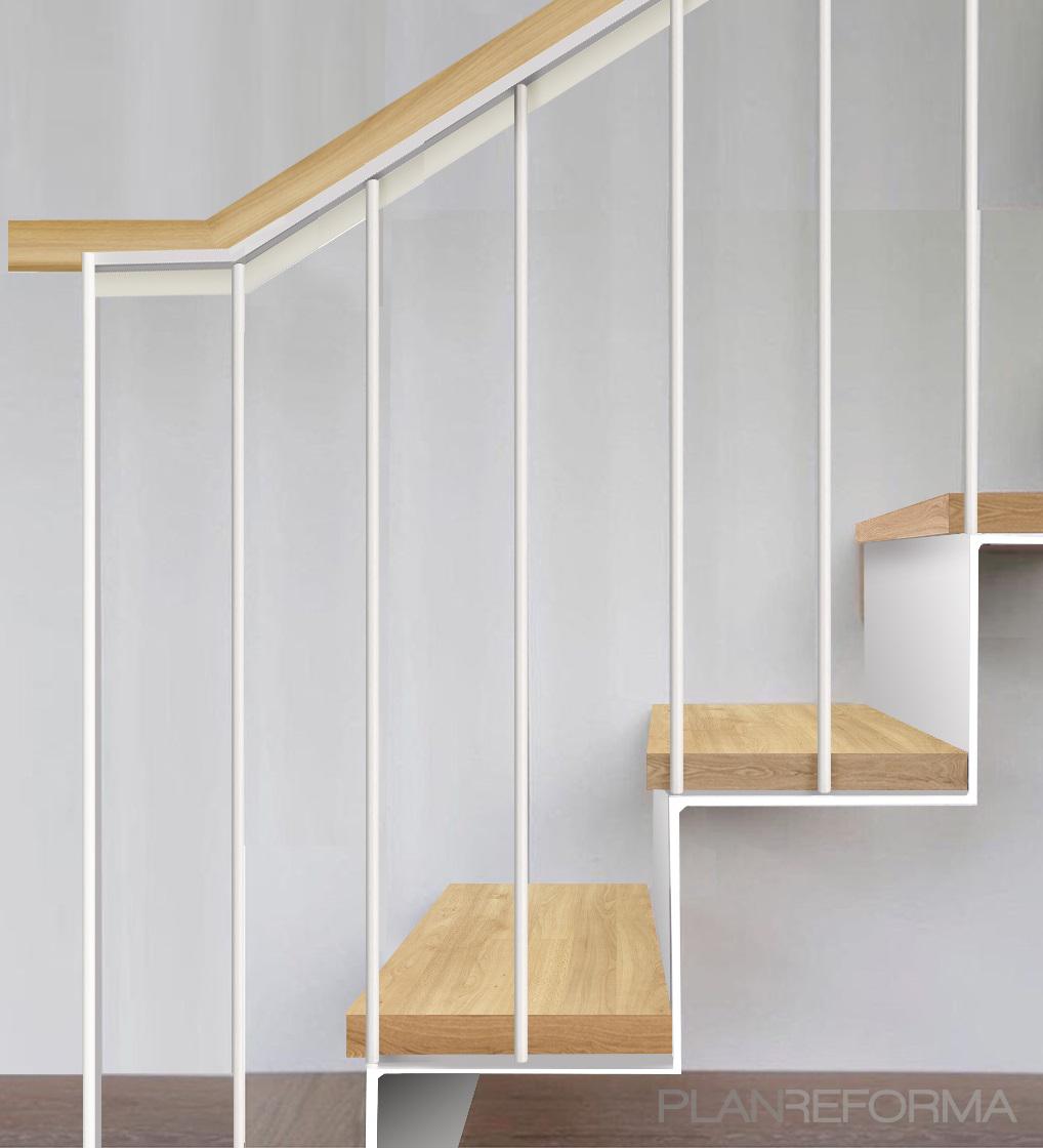 Recibidor, Escalera Estilo contemporaneo Color violeta