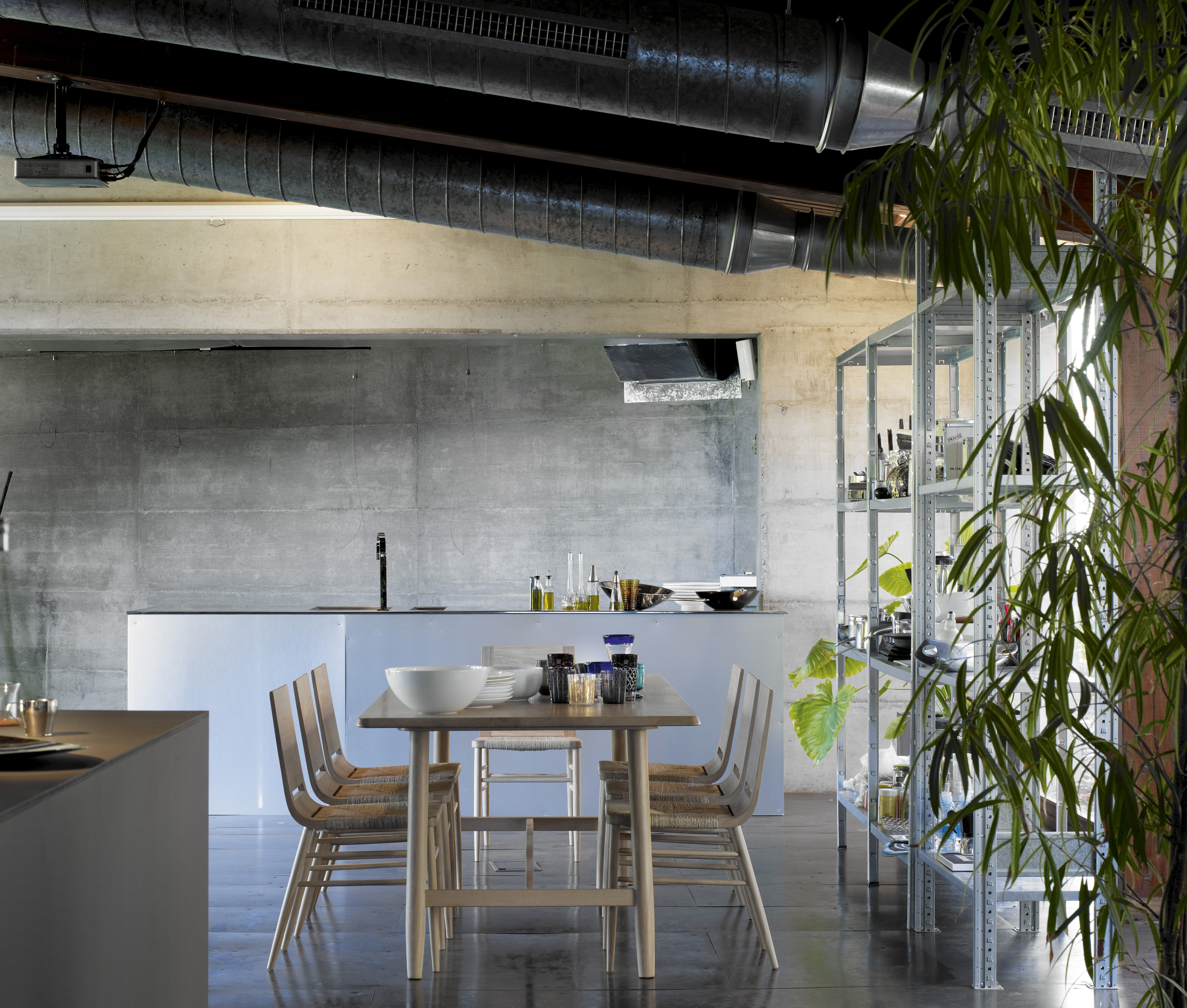 Restaurante, Cafeteria style contemporaneo color beige, gris, negro, bronce